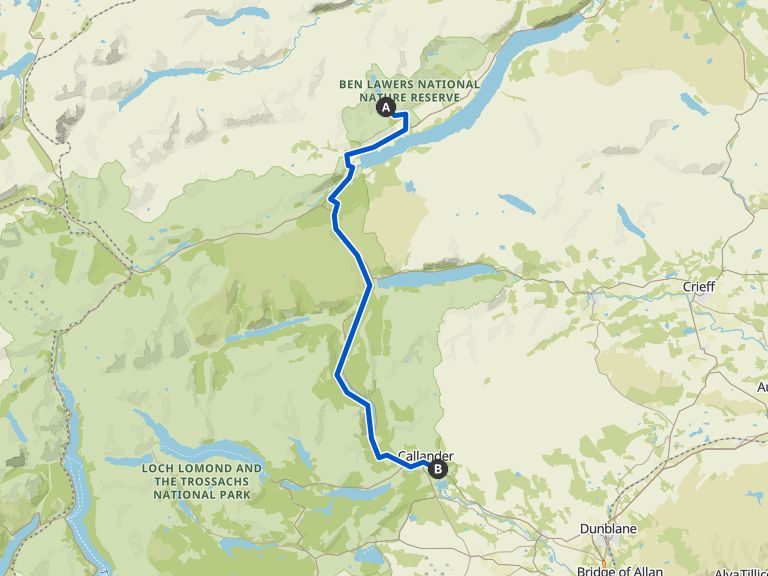 SCOTLAND: Glen Lyon Day 3 (Komoot failed between Lochearnhead ...